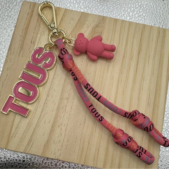 Tous | Accessories | New Rope Bold Bear Keychain In Rose And Gold Mix ...
